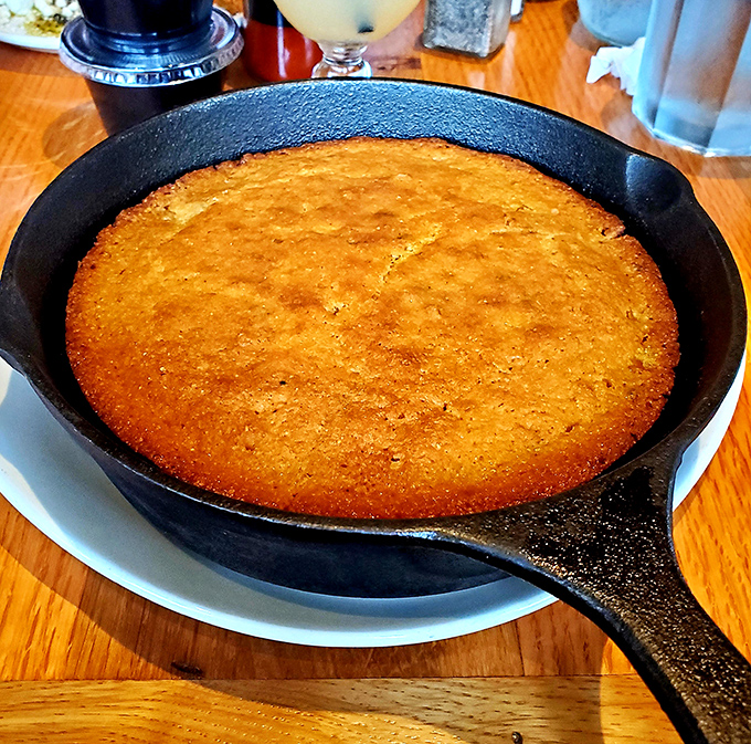 Cornbread in cast iron &ndash; because some traditions are too perfect to mess with.