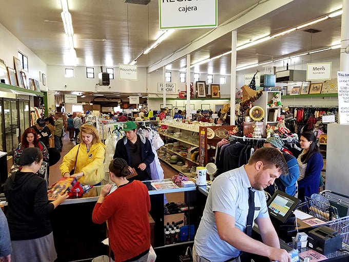 The checkout counter buzzes with happy hunters clutching their finds like lottery winners.