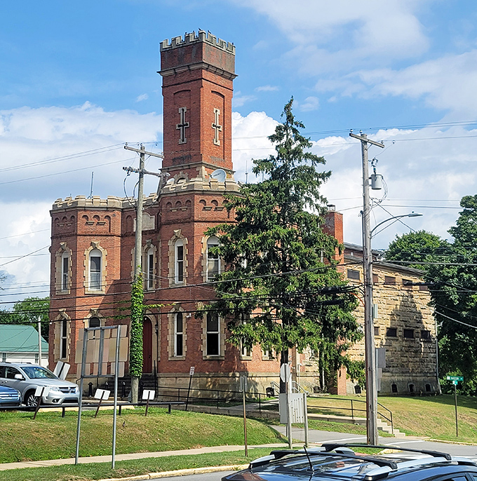The castle-like County Courthouse with its distinctive tower watches over Clarion like a friendly guardian from another era.