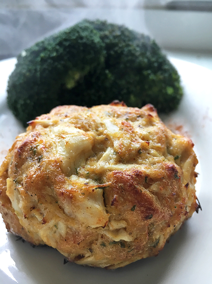 The legendary crab cake – all lump meat, barely bound together, like the seafood equivalent of a perfect diamond.