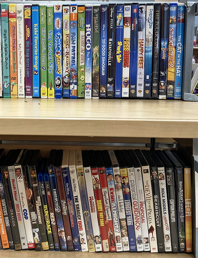 Every classic kids' movie from Ratatouille to Happy Feet, ready to entertain without requiring a streaming subscription or WiFi password.