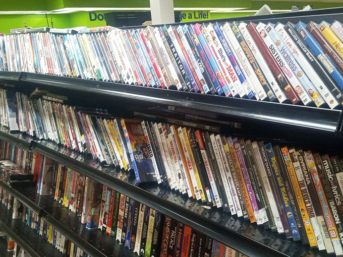The DVD section: where forgotten films and TV series find new audiences. Like a cinematic time capsule waiting to be rediscovered.