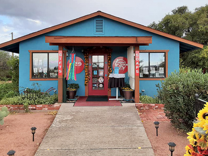 Desert Dancer's turquoise walls practically vibrate with the artistic energy of the Southwest's creative spirit.