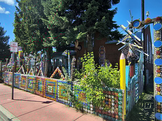 Dick and Jane's Spot proves that one person's recycled materials can become everyone else's favorite photo opportunity downtown.