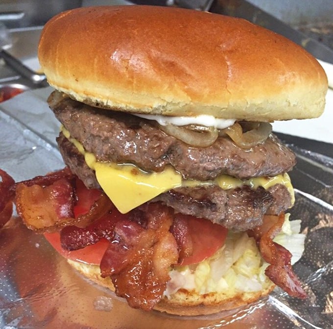 That's a burger that means business &ndash; double everything because sometimes more really is more.