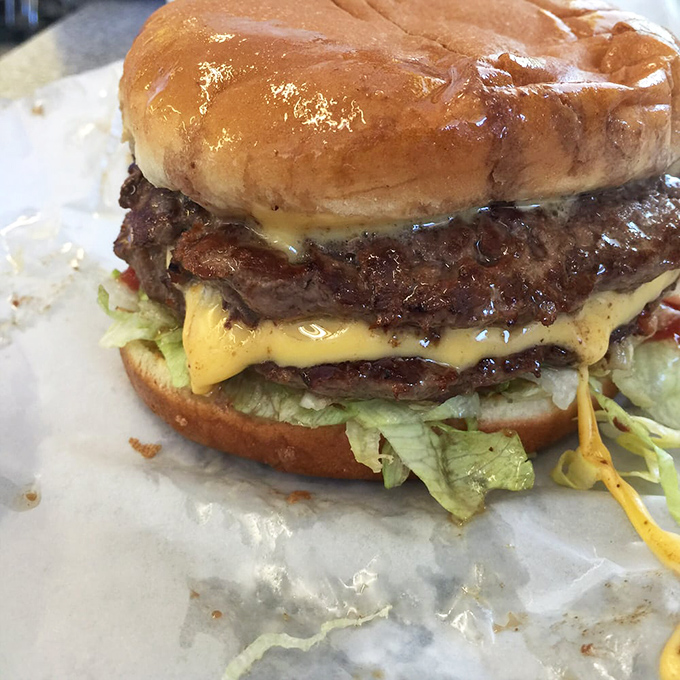 The double cheeseburger at Dave's doesn't just satisfy hunger &ndash; it eliminates the very concept for hours. Two patties, double cheese, infinite satisfaction.