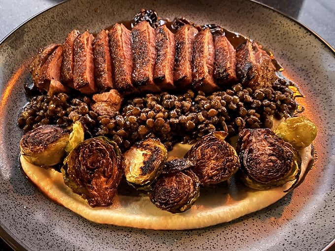 This duck dish doesn't just sit on the plate&mdash;it commands attention with crispy skin, perfectly rendered fat, and legumes playing the most delicious supporting role.