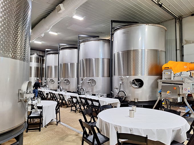 Industrial beauty meets culinary function&mdash;these gleaming tanks are the science behind your weekend relaxation plans.