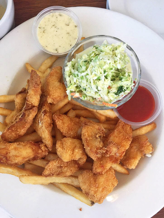 Fish and chips that strike the perfect balance: crispy exterior giving way to flaky fish, with fries worthy of stealing from your dining companion's plate.