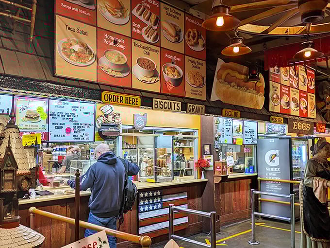 Forget fancy restaurants&mdash;the real Ohio dining experience happens at flea market food counters where biscuits and gravy are served with a side of nostalgia.