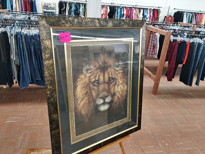 That majestic lion portrait might be the conversation piece your living room has been missing all these years.