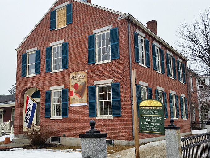 The Harrington House preserves Freeport's history in brick and mortar, stories waiting behind every shuttered window.
