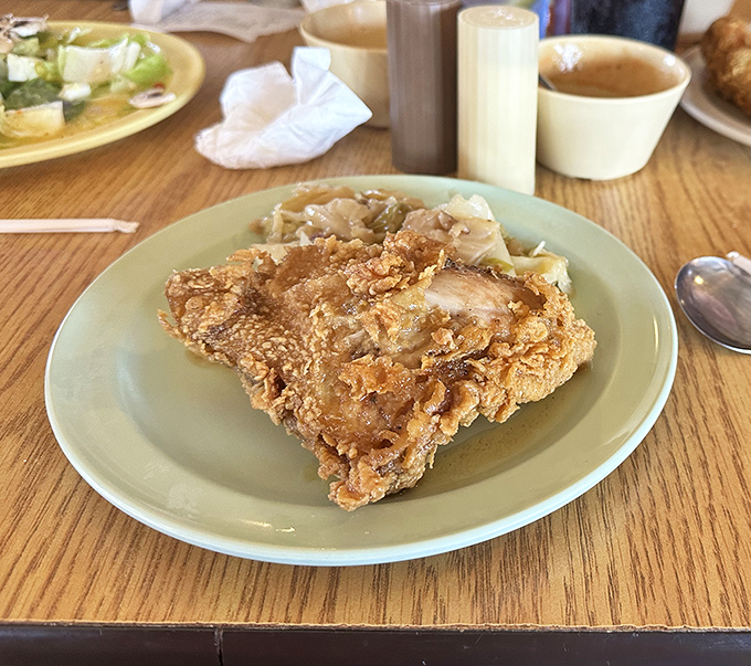 Golden-brown perfection that makes you understand why people write songs about fried chicken. This isn't food&mdash;it's edible nostalgia.