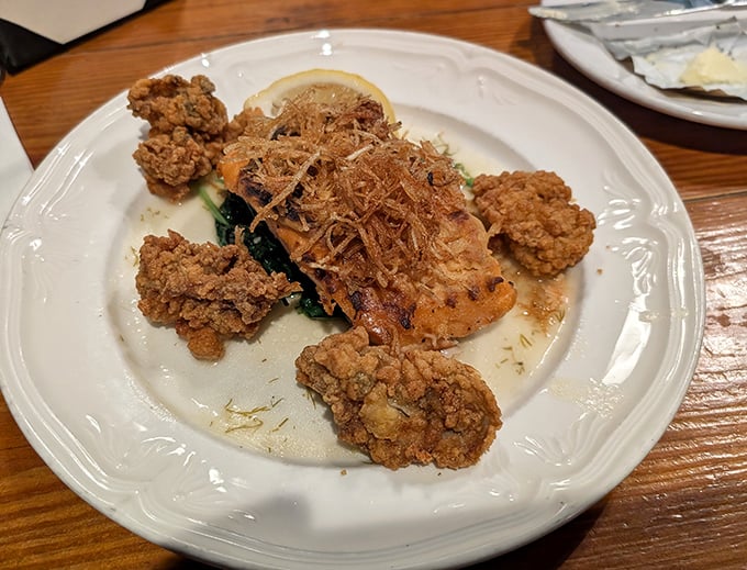 These aren't just fried oysters&mdash;they're golden nuggets of the sea, crispy outside and delicately briny inside, making seafood skeptics reconsider their life choices.