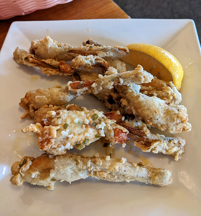 Frog legs &ndash; crispy, delicate, and served with a lemon wedge &ndash; offer a taste of traditional Midwestern cuisine that's increasingly rare these days.