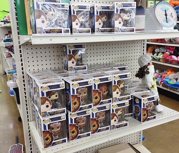 Pop culture immortalized in vinyl figurines. These boxed treasures prove one shopper's impulse buy becomes another's collectible gold mine.