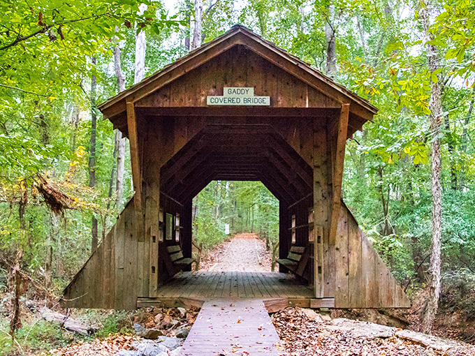 Gaddy Covered Bridge looks like it was plucked straight from a Nicholas Sparks novel&mdash;the kind of place that makes you want to write love letters again.