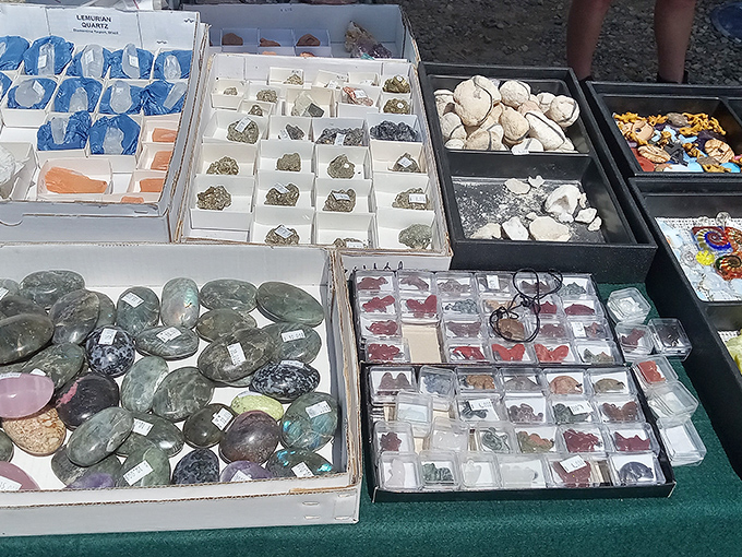 Nature's jewelry box spilled open. These polished stones and crystals might not grant magical powers, but they'll certainly enchant your coffee table.