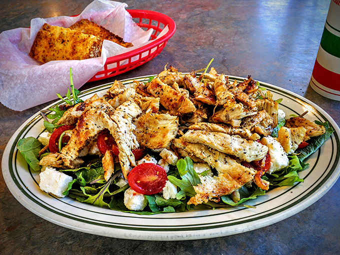A chicken salad that actually satisfies. Not just a reluctant healthy choice, but a legitimate contender for your lunch loyalty.