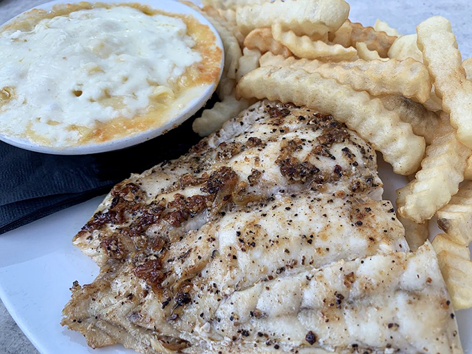 Simple perfection on a plate. This grilled fish doesn't need fancy sauces or elaborate presentations&mdash;just like the best conversations don't need small talk.