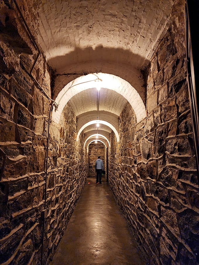 Stone passageways beneath the mansion reveal the architectural backbone of Biltmore. The perfect setting for a game of historical hide-and-seek. 