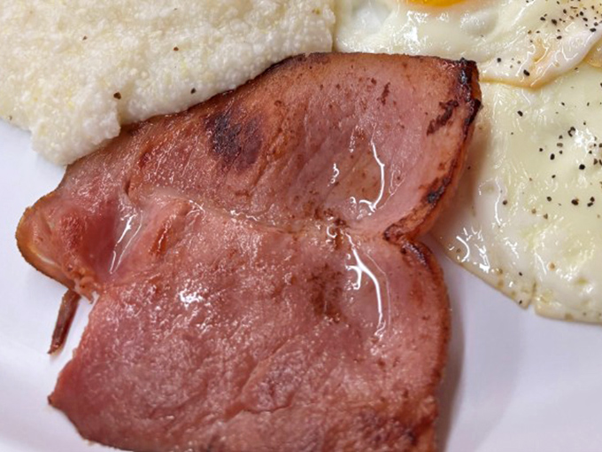 This isn't just country ham—it's a smoky, salty time machine to when breakfast meant something substantial before a day's work.