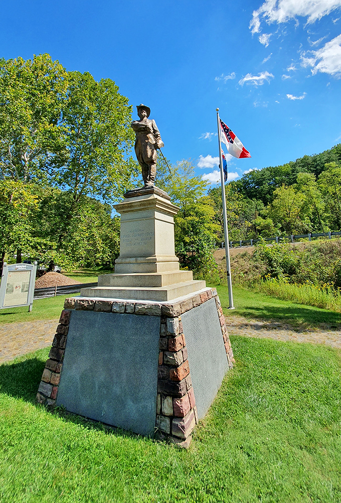 This Civil War monument stands as a solemn reminder that history isn't just in textbooks&mdash;it happened right here, where we now snap casual photos.