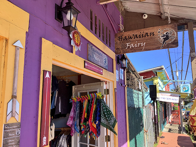 The Hawaiian Fairy shop bursts with color like a tropical fruit salad &ndash; proof that Pahoa's bohemian spirit thrives in its retail therapy.