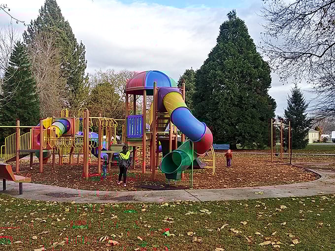 Hereth Park's playground proves that entertainment for the grandkids doesn't require a second mortgage&mdash;just bring snacks and prepare for "again, again" requests.