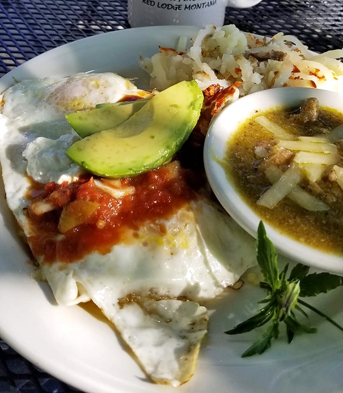 Eggs, avocado, and chili verde unite in this breakfast masterpiece that makes you wonder why we don't start every day with a fiesta.