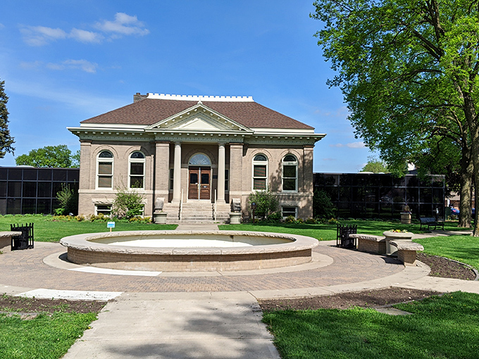 The Hutchinson City Library isn't just about books&mdash;it's where community happens between classical columns and modern minds.