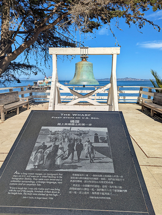 This poignant memorial marks where countless immigrants first touched American soil, their dreams and fears immortalized in bronze and stone.
