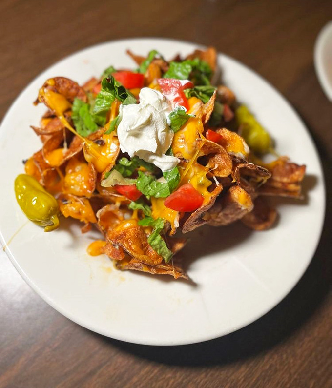 Irish nachos&mdash;proof that cultural fusion isn't just possible, it's downright necessary when cheese and potatoes get involved.