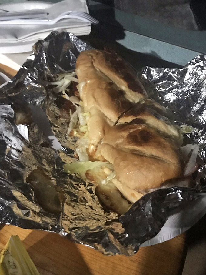 This sandwich isn't messing around &ndash; layers of Italian goodness wrapped in foil, waiting to unleash a flavor bomb with each bite.