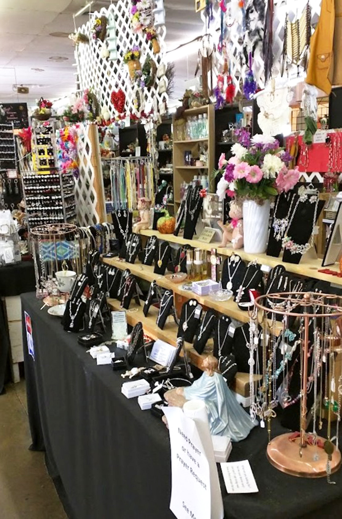 Jewelry displays sparkle with possibilities, offering everything from simple necklaces to statement pieces that demand conversation starters at dinner.