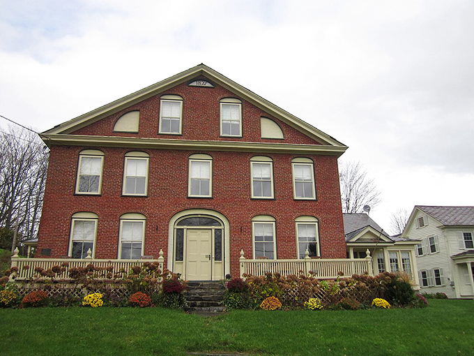 This stately brick building has witnessed more Vermont seasons than most of us have had hot meals &ndash; dignity in every perfectly aligned window.