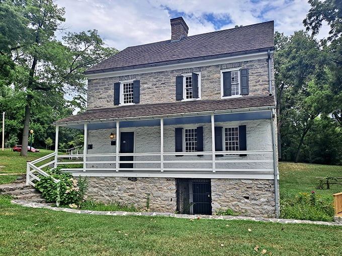 The Jonathan Hager House Museum offers a glimpse into the past with its sturdy stone construction and welcoming porch&mdash;history that doesn't cost a fortune to explore.