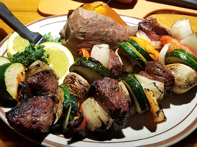 K-Bobs: where beef meets vegetables in a delicious summit meeting. World peace never tasted so good.