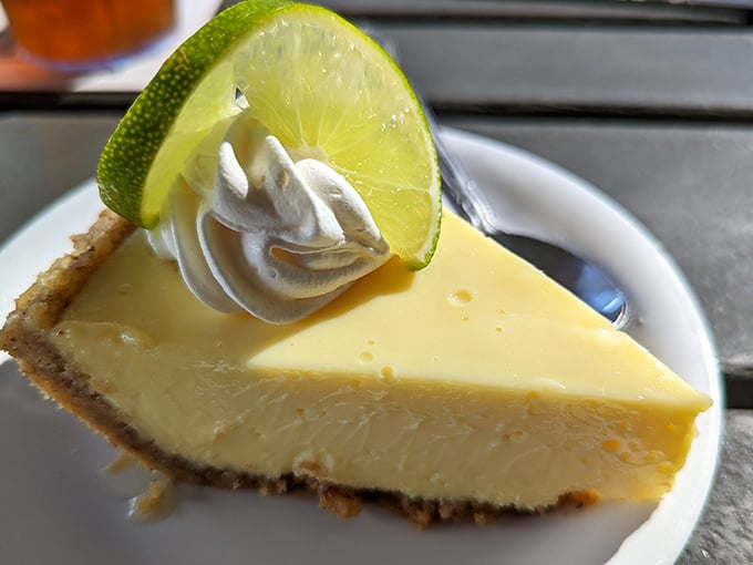 Key lime pie so authentic, you can practically feel the Florida sunshine in every tangy, creamy bite.