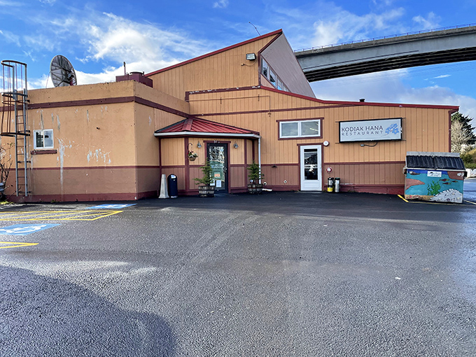 Kodiak Hana Restaurant might not look fancy from the outside, but inside awaits the unexpected pleasure of Japanese cuisine at the edge of the Last Frontier.