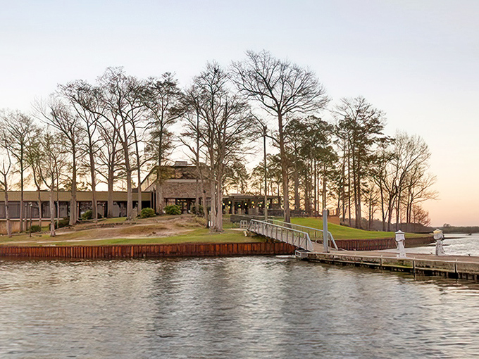 Lake Eufaula stretches toward the horizon, earning its "Bass Capital of the World" nickname with every peaceful sunrise.
