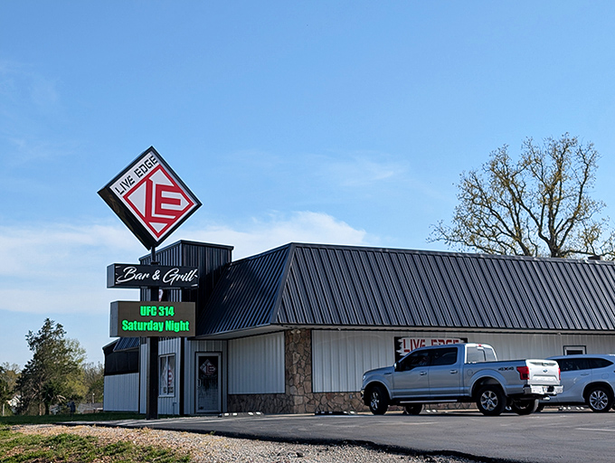 Live Edge Bar & Grille promises Saturday night entertainment that doesn't require a second mortgage or fighting through crowds of selfie-taking tourists.