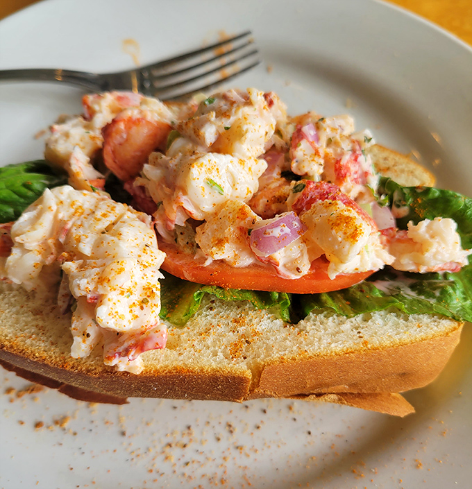 Lobster roll perfection: sweet meat, light dressing, toasted bread. Sometimes the simplest combinations create the most profound food memories&mdash;this is one of those times.