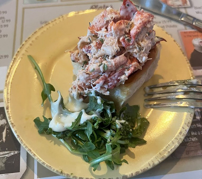 The lobster roll that launched a thousand road trips. Maine's finest treasure nestled in buttery goodness &ndash; simplicity that speaks volumes.