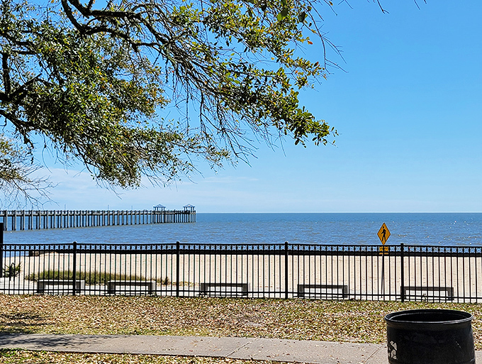 Where land meets water meets sky. This pier stretches toward the horizon like Mississippi's own yellow brick road, except the wizard is actually a fisherman.