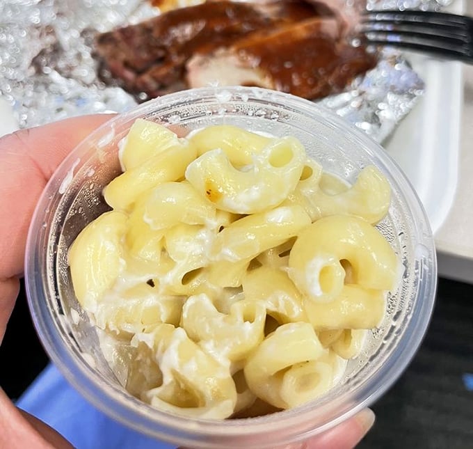 Mac and cheese that doesn't apologize for being exactly what comfort food should be &ndash; creamy, indulgent, and capable of making you forget whatever was bothering you.