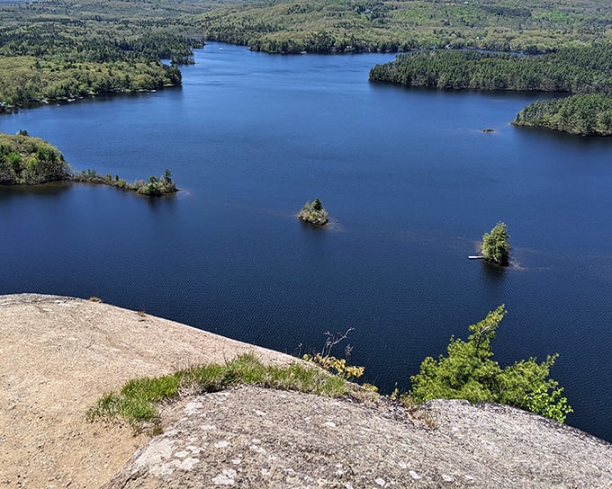 Standing at Maiden Cliff feels like you've discovered Maine's version of Pride Rock. The lake below sparkles like scattered sapphires.
