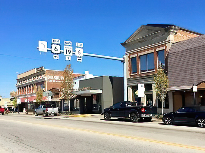 Those highway signs might as well read "Welcome to Affordability." Nappanee's downtown invites exploration without emptying your wallet.