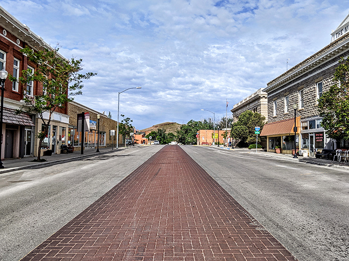The brick-paved center of Main Street feels like a movie set, but it's 100% authentic Wyoming&mdash;no Hollywood production designer required.