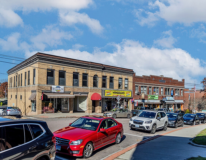 Downtown Putnam's mix of architectural styles proves that sometimes eclectic beats cookie-cutter every single time.